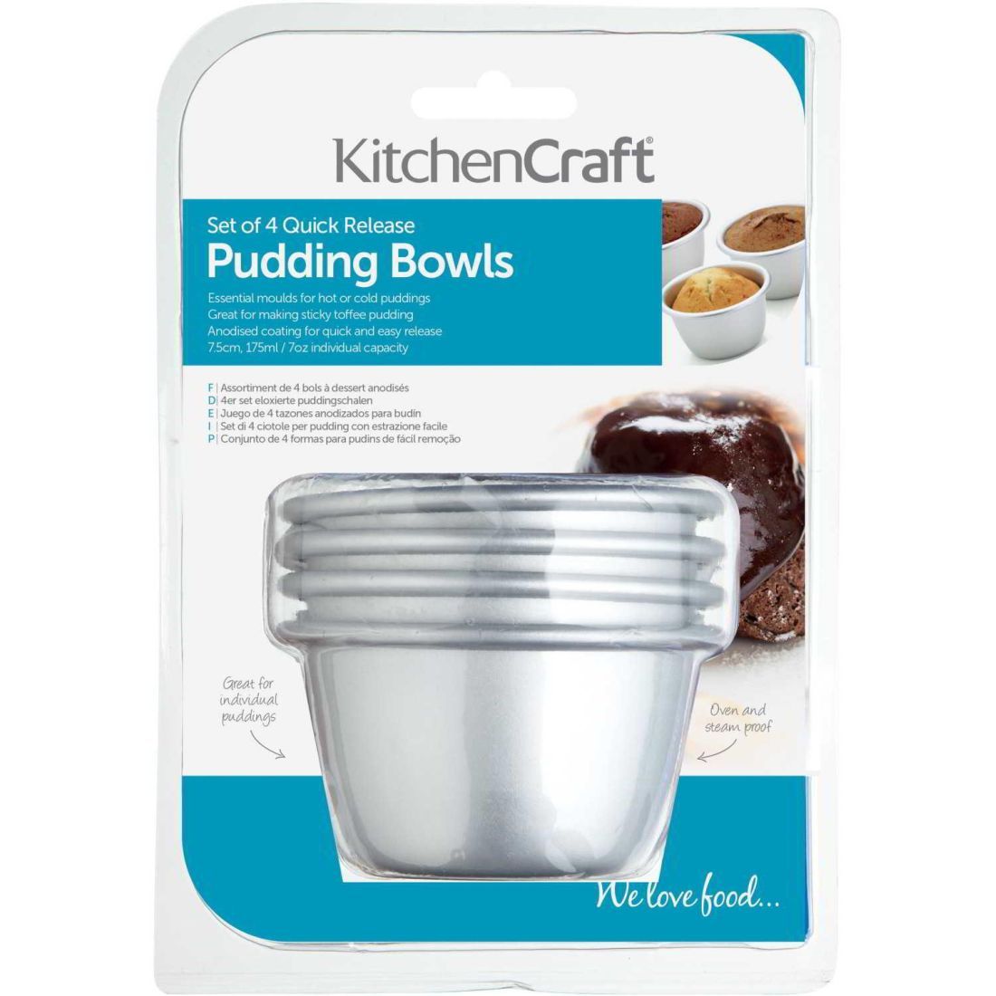 MINI PUDDING MOULDS SET OF FOUR 7.5CM – Thornhill Brothers Hardware Ltd